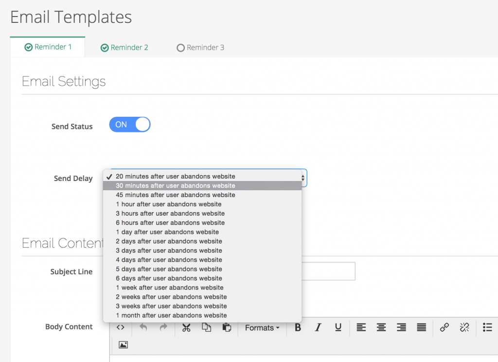 When to Send Cart Abandonment Reminder Emails